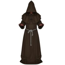 Adult Medieval Monk Costume | Brown Friar Robe | CO
